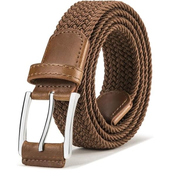 Accessories | Mens Woven Braided Web Stretch Belt | Poshmark